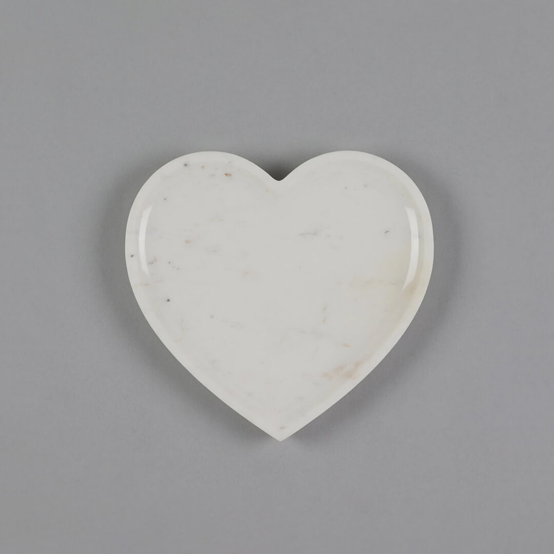 Shop Heart Shape Marble Tray Online | Stone Essential Marble Serveware