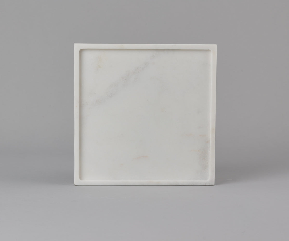 Stone Essential - Square Shape Marble Tray | Stylish Serveware