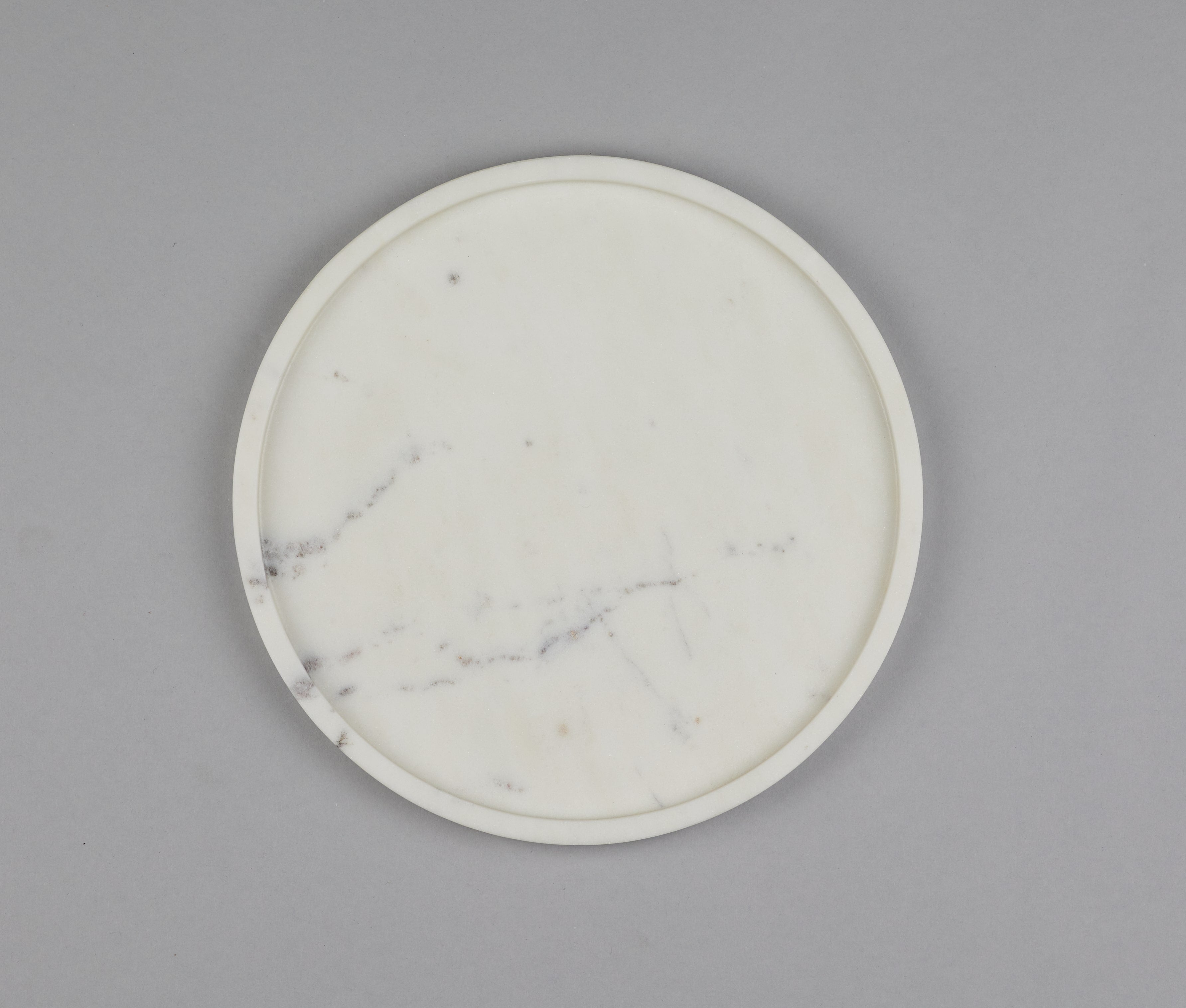 Shop Round Shape Marble Tray Online | Stone Essential Marble Serveware